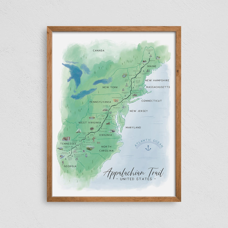 Exploring the Appalachian Mountains on a World Map – Sander Maps