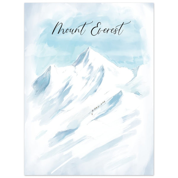 Mount Everest Poster Print Hiking Wall Art – Sander Maps